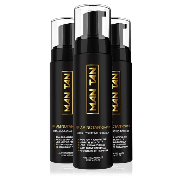 Aminotan 200ML Tanning Mousse | #1 Men's Tanning Product | Man Tan ...