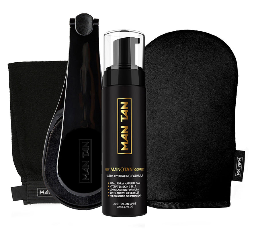 MAN TAN AminoTan | Men's Best Body & Face Fake Tanner | Men's Tanning